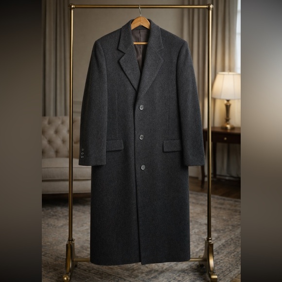 Source Unknown | Jackets & Coats | Mens Wool Cashmere Overcoat Source ...